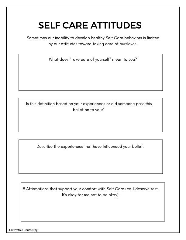 Free Worksheets – Cultivative Counseling